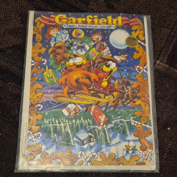 Vintage | Holiday | 7s Garfield Santas Helper Advent Calendar Vintage ...
